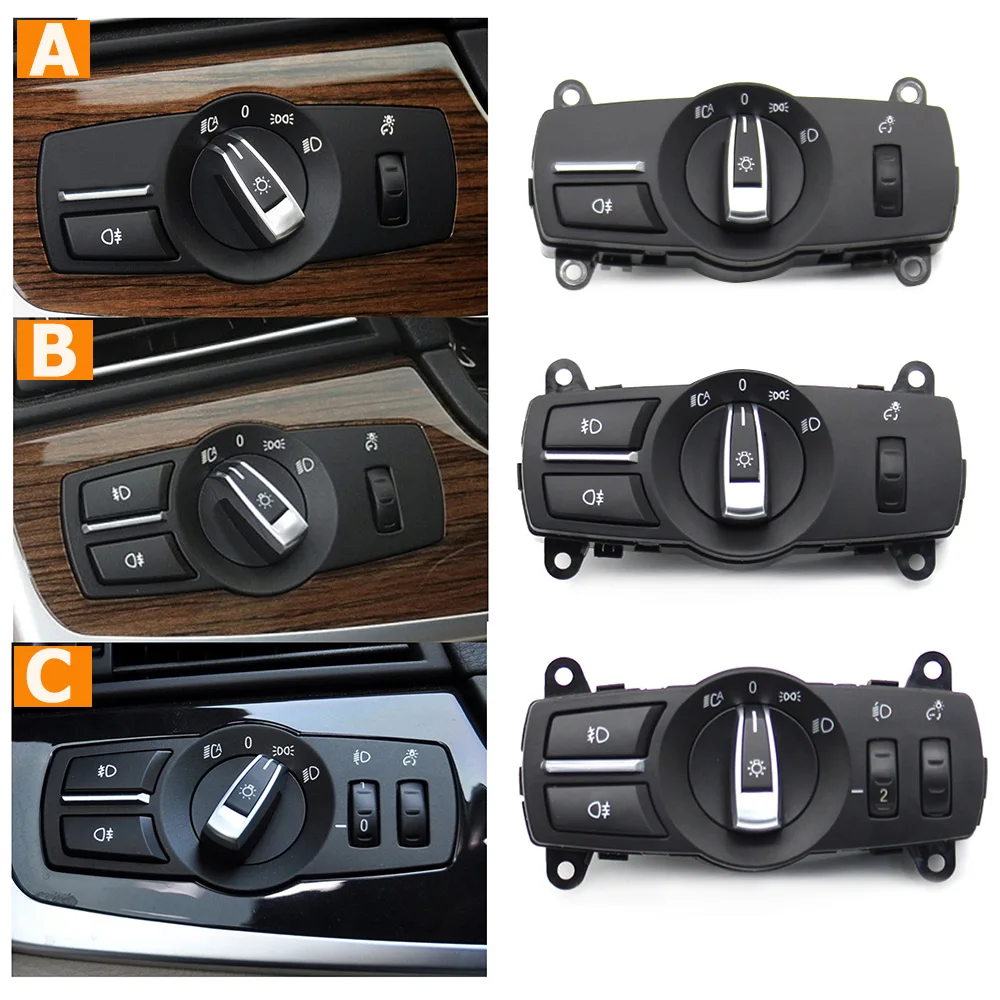 Car Front Head Lamp Headlight Switch Assembly For BMW 5 6 7 Series X3 ...