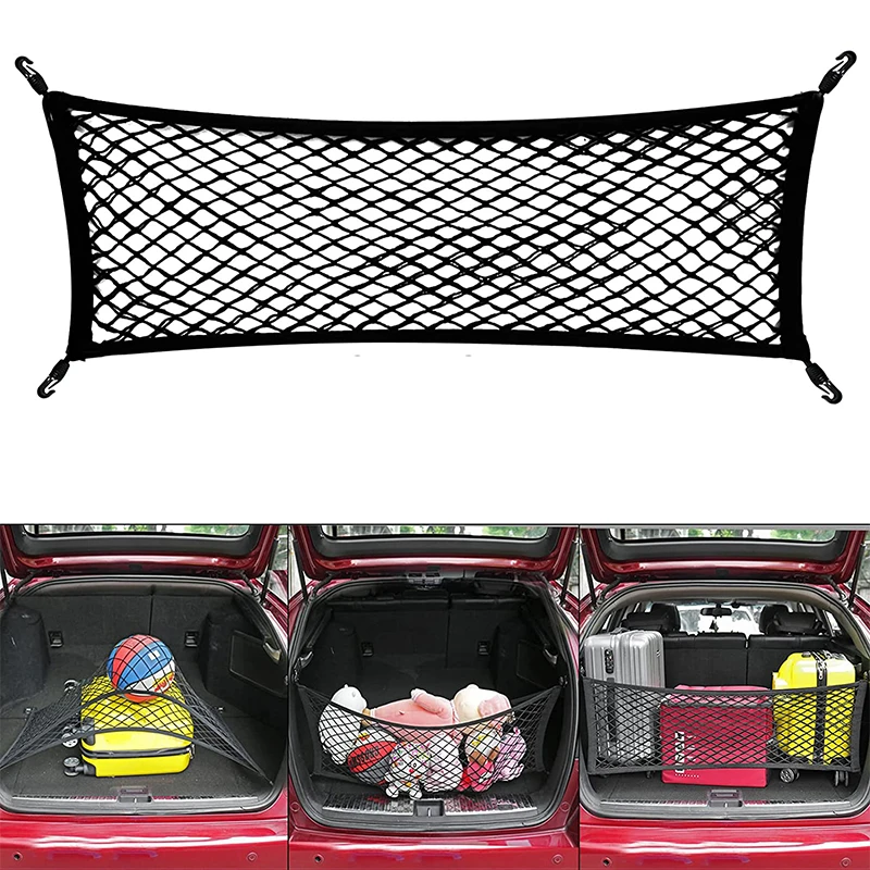 40X90CM/60X110CM Car Trunk Net Boot String Mesh Elastic Nylon Rear Back ...