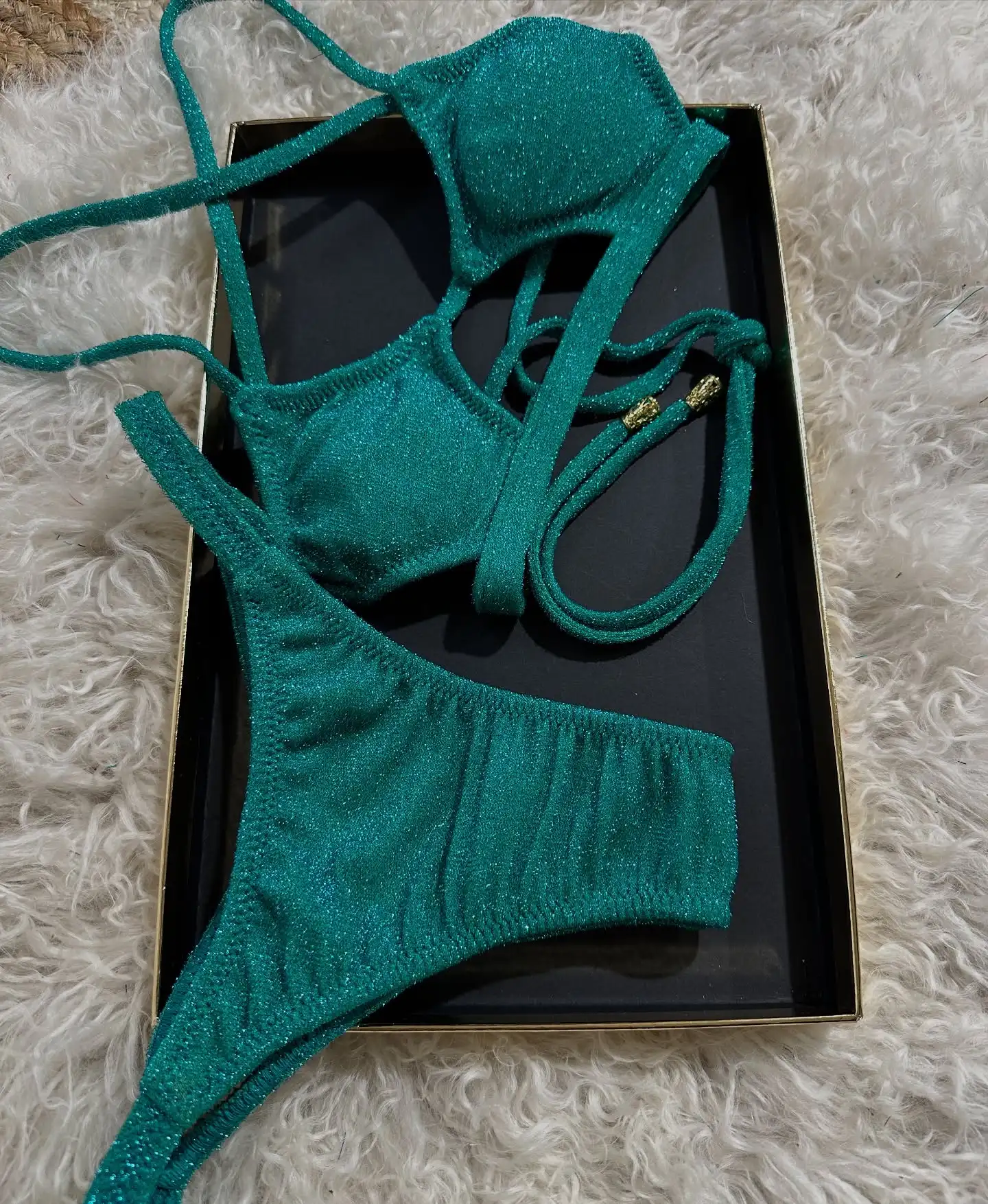 Sexy Bikini Women Swimsuit Female Swimwear Bandeau Biquini Thong ...
