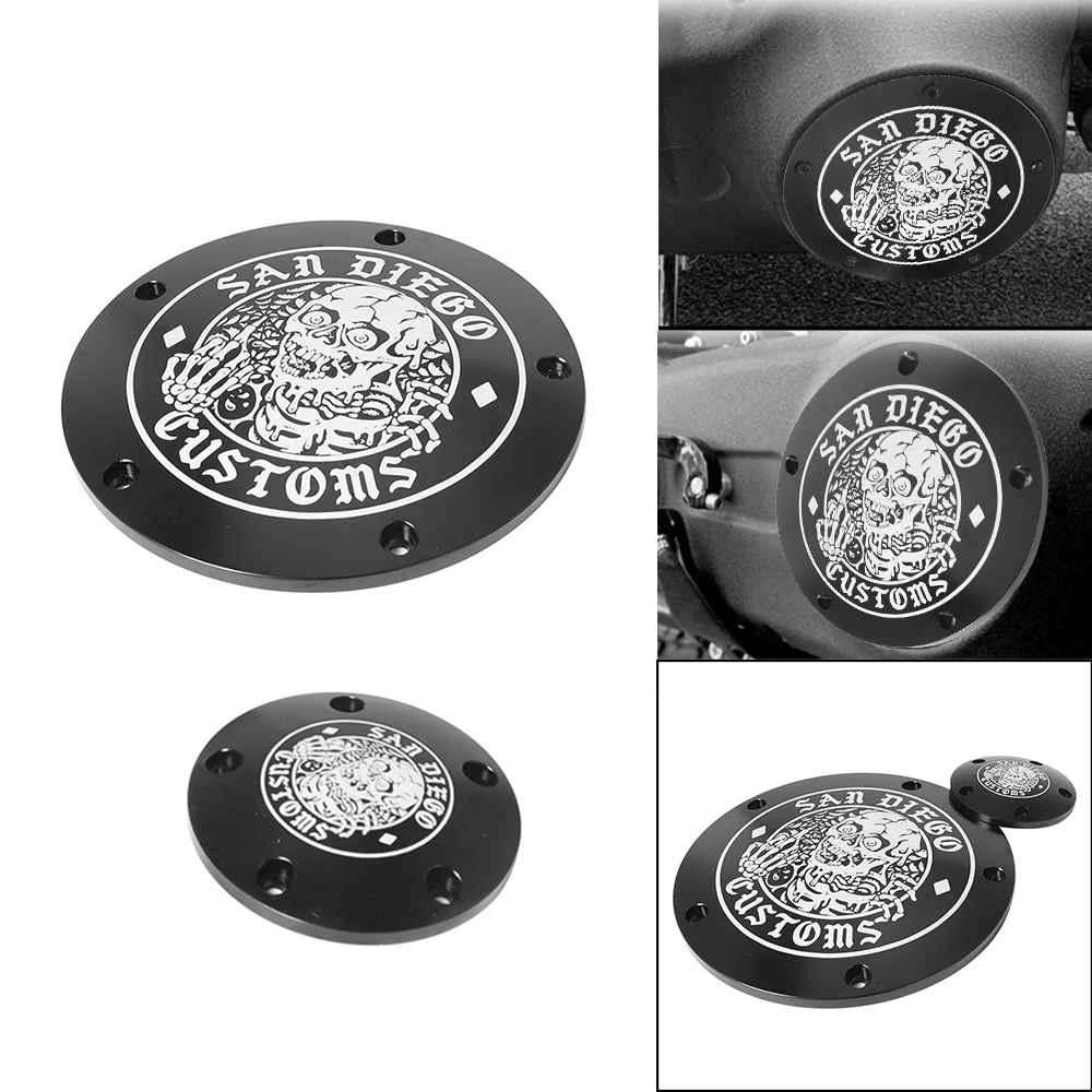 5-Holes-Motorcycle-Derby-Timing-Timer-Engine-Clutch-Cover-Aluminum ...