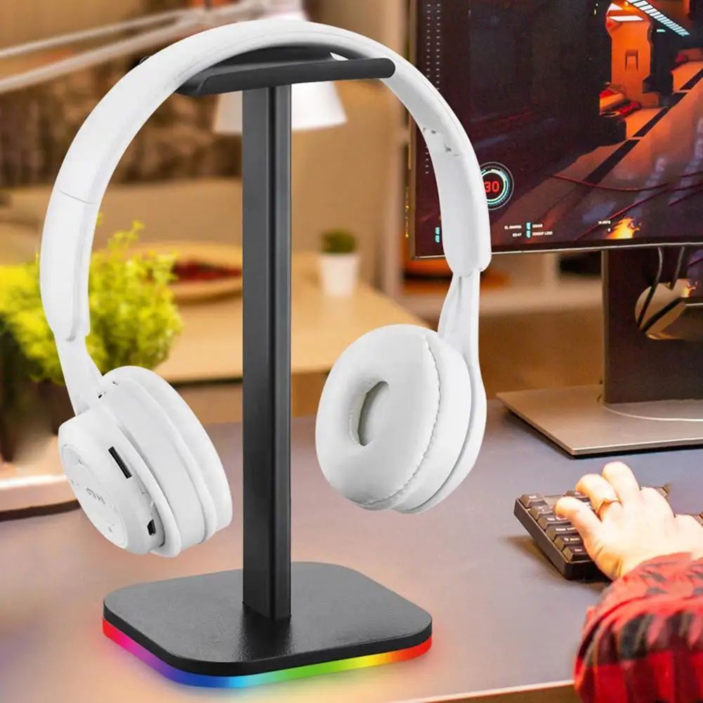 RGB-Gaming-Headphone-Stand-Over-Ear-Headset-Hanger-Holder-Rack-for ...