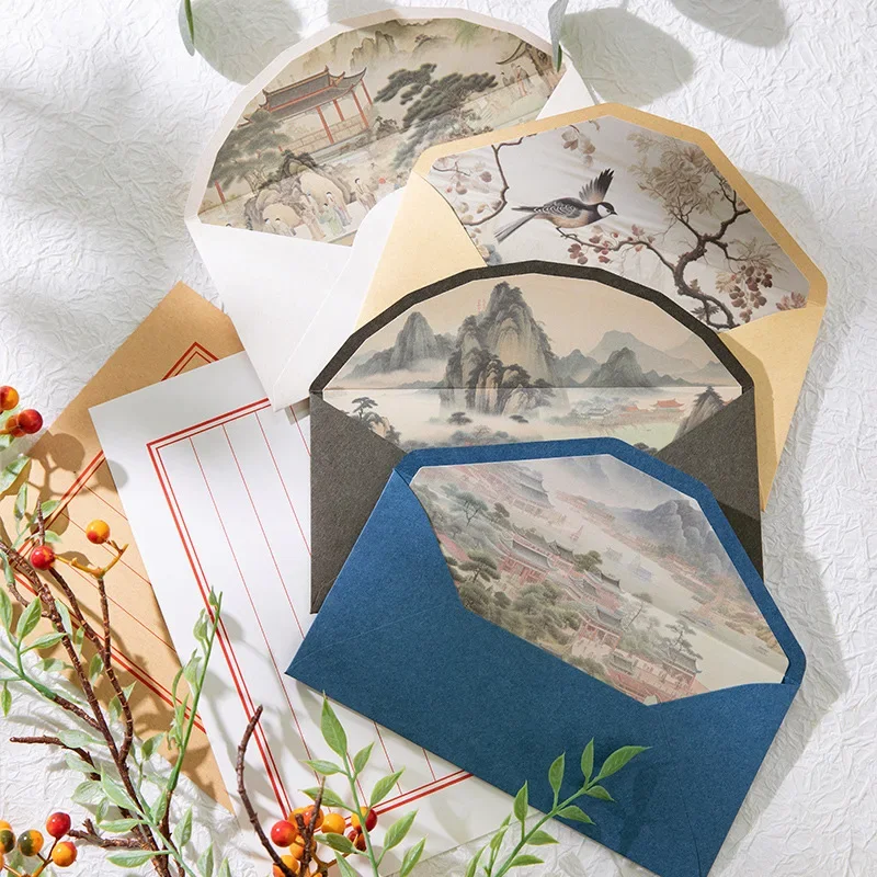20pcs/lots 22x11cm 200g Envelope for Invitations Postcards Chinese ...