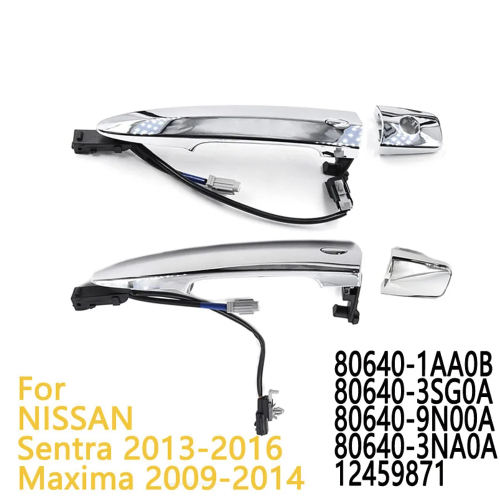 Exterior Chrome Car Door Handle With Sensor And Smart Keyless Entry ...