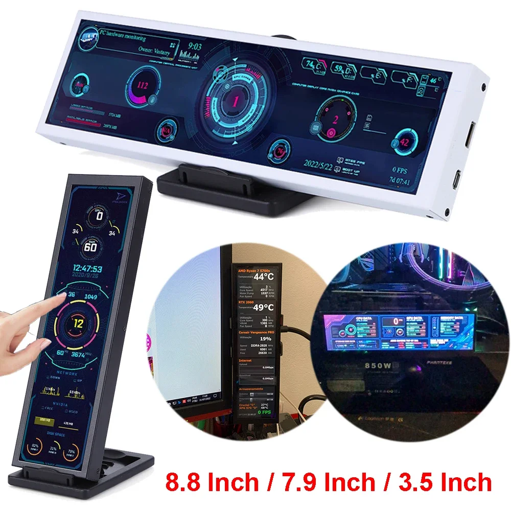 Monitor-de-tela-sens-vel-ao-toque-IPS-interface-tipo-C-tela-IPS-tira ...