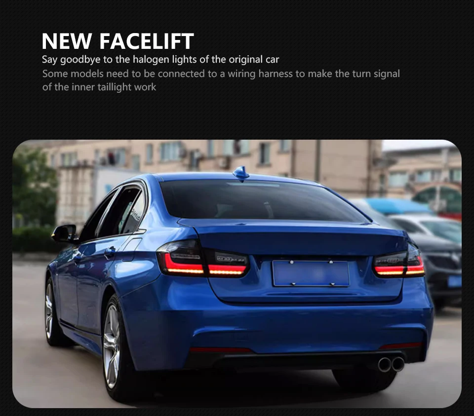 Car Lights For Bmw F30 Led Tail Light 2013-2018 F35 F80 3d Rear Lamp ...