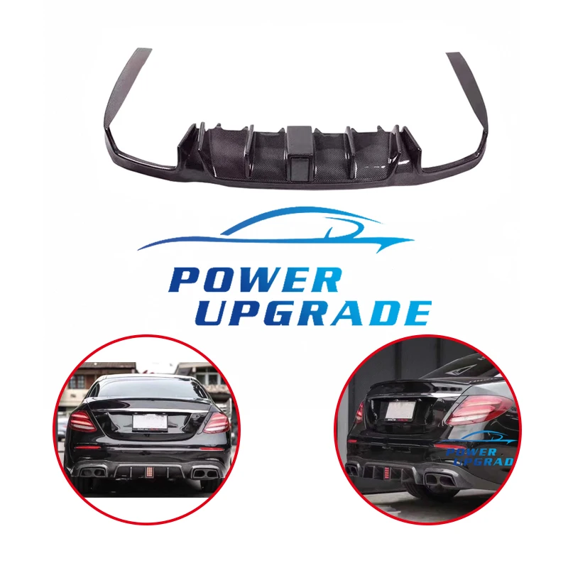 Car-Body-Kit-Rear-Diffuser-Lip-Benz-E-Class-W213-E200-E260-E300-E63-17 ...