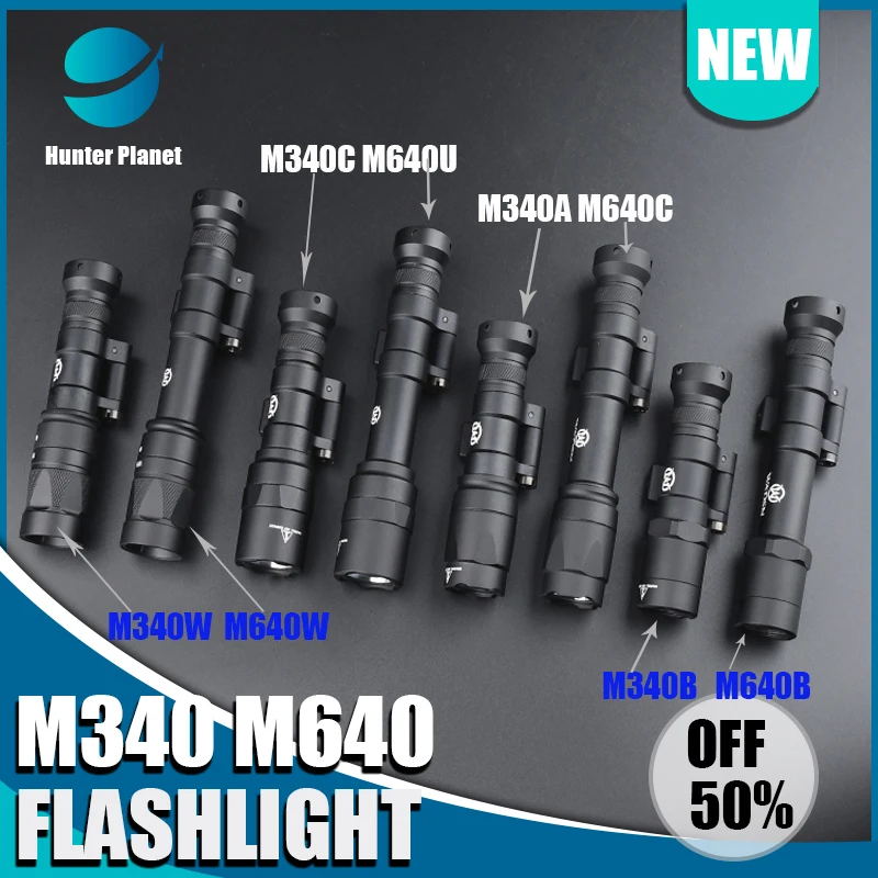 Airsoft-Surefir-M340-M640-M640B-M340A-Flashlight-High-Power-Scout-Light ...