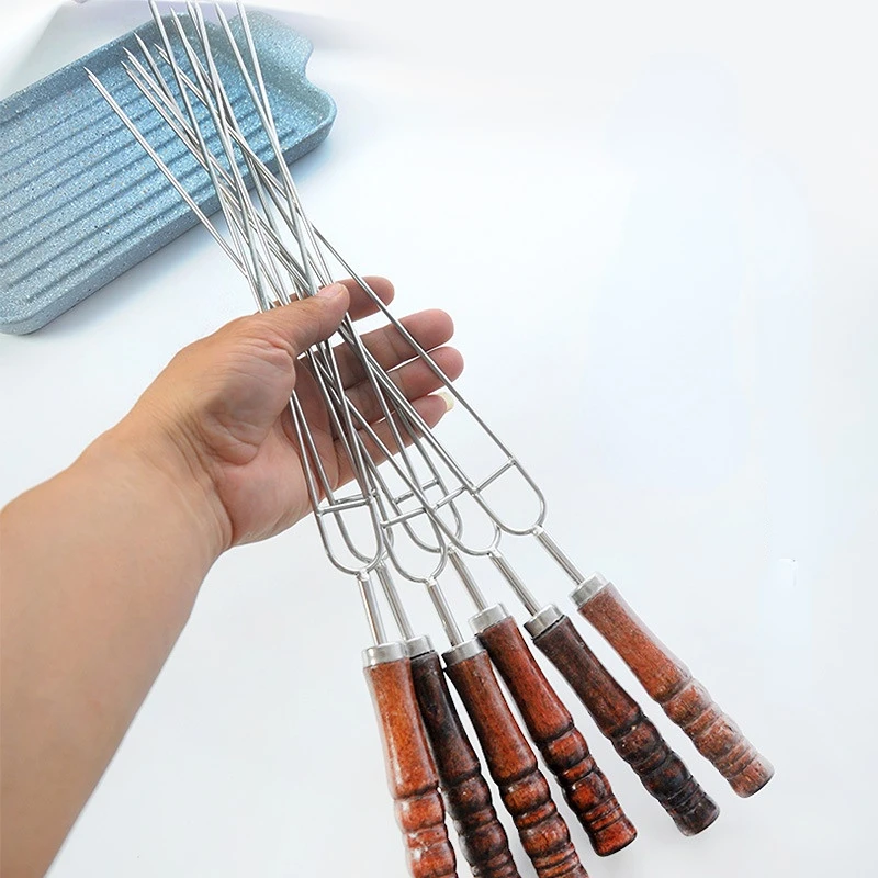 Barbecue Stick Stainless Steel U shaped Barbecue Chicken Wing Fork ...