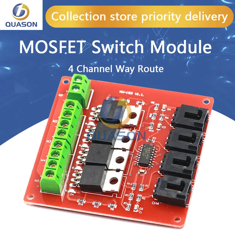 Four Channel 4 Channel Way Route MOSFET Button IRF540 V4.0+ MOSFET ...