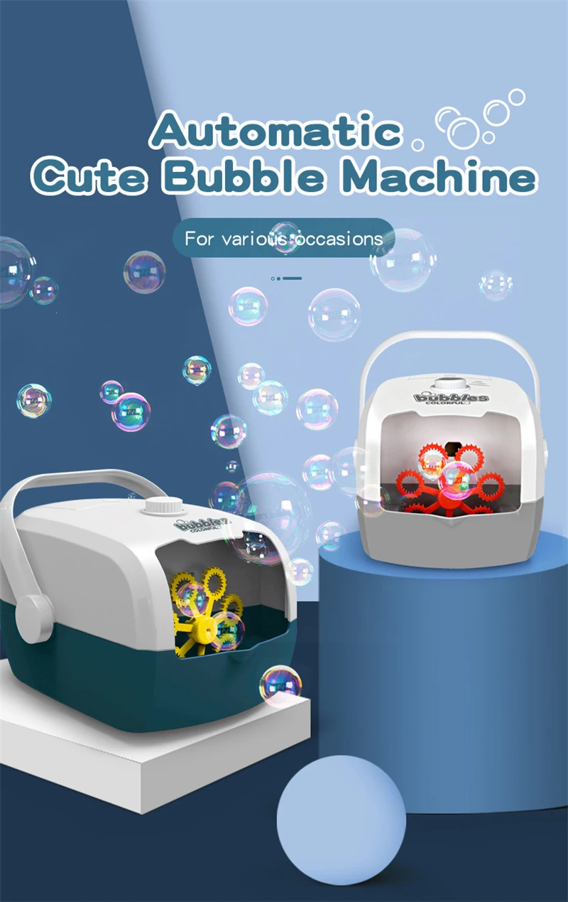 MACHINE A BULLES,Black--Machine à bulles électrique Portable ...