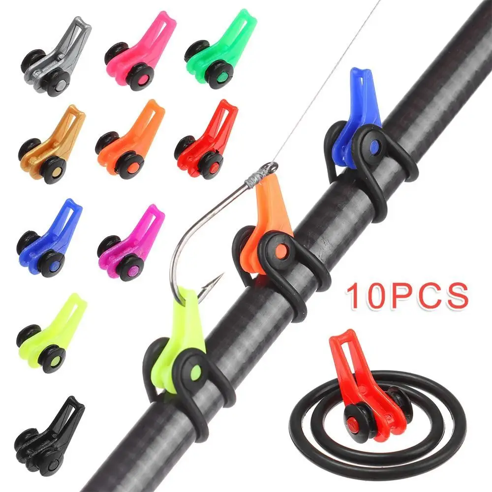 10 Colors Fishing Hook Secure Keep Portable Plastic Rubber For Fishing ...