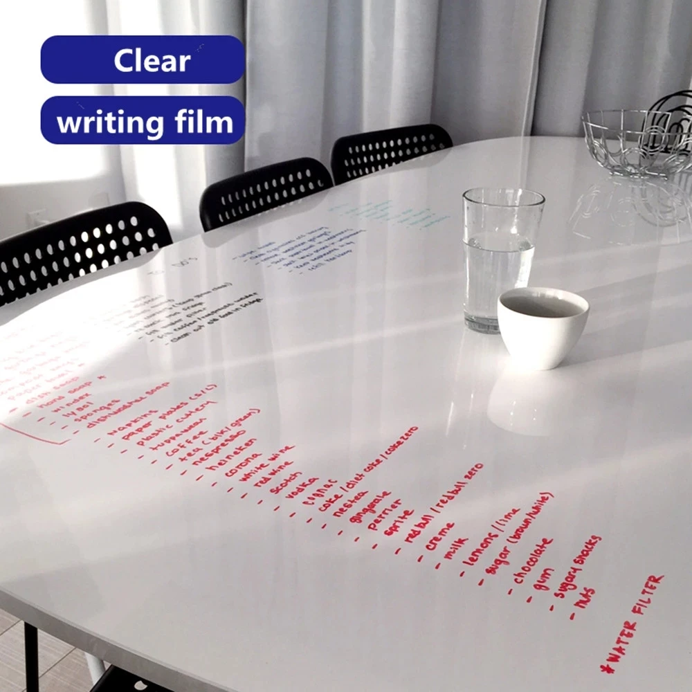 SUNICE Clear Whiteboard Writing Film Transparent Drawing Board Sheets ...