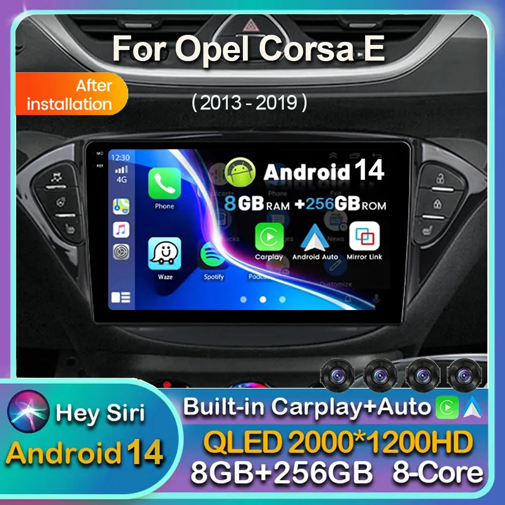 Android-14-Carplay-Car-Radio-For-Opel-Corsa-E-2015-2017-2018-2019-Opel ...
