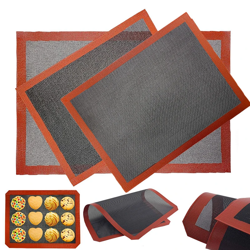 30*40cm Silicone Baking Mat Pad Non Stick Oven Sheet Liner Perforated ...