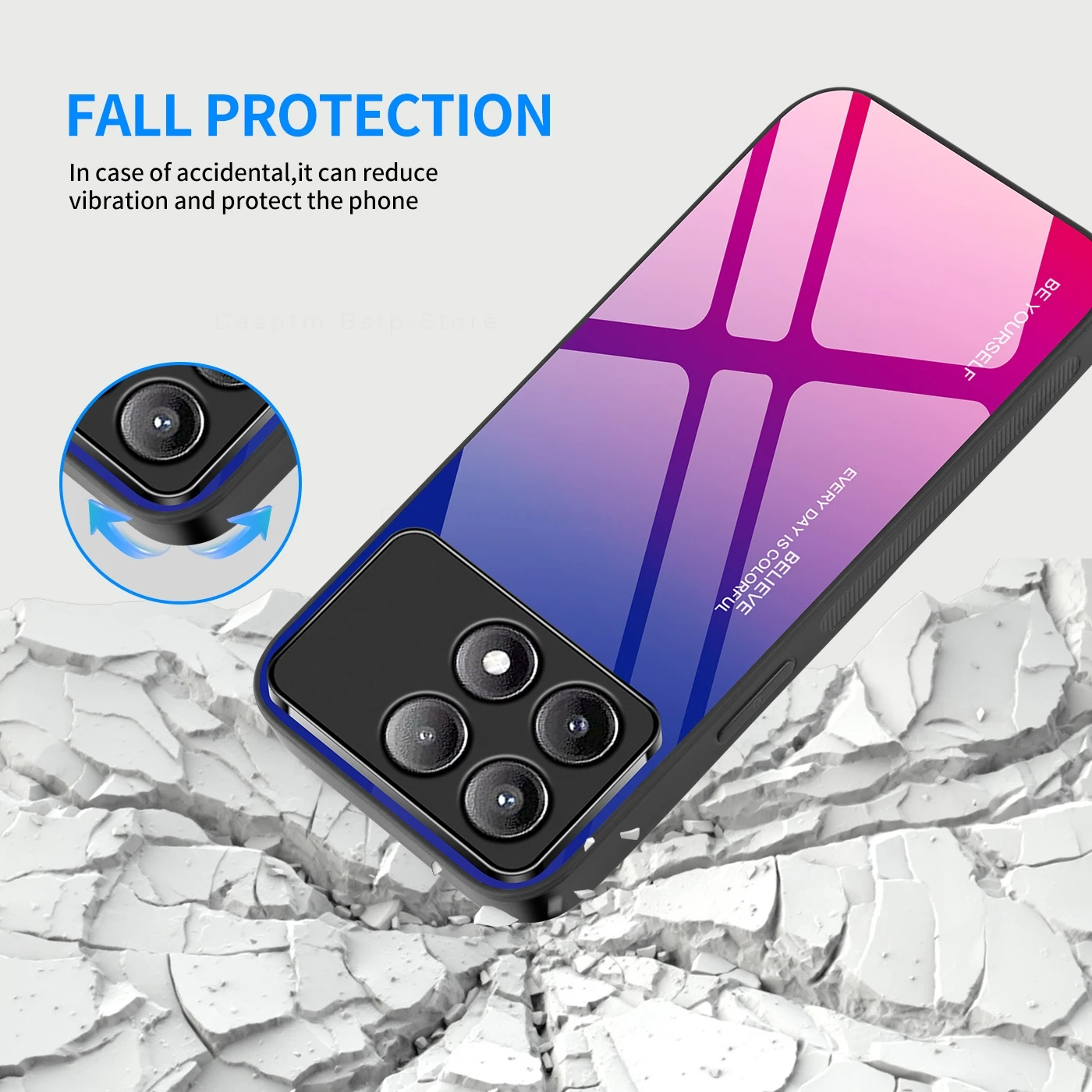 Premium Glass Phone Case - Sleek and Protective Design for Poco M4 5G (05)
