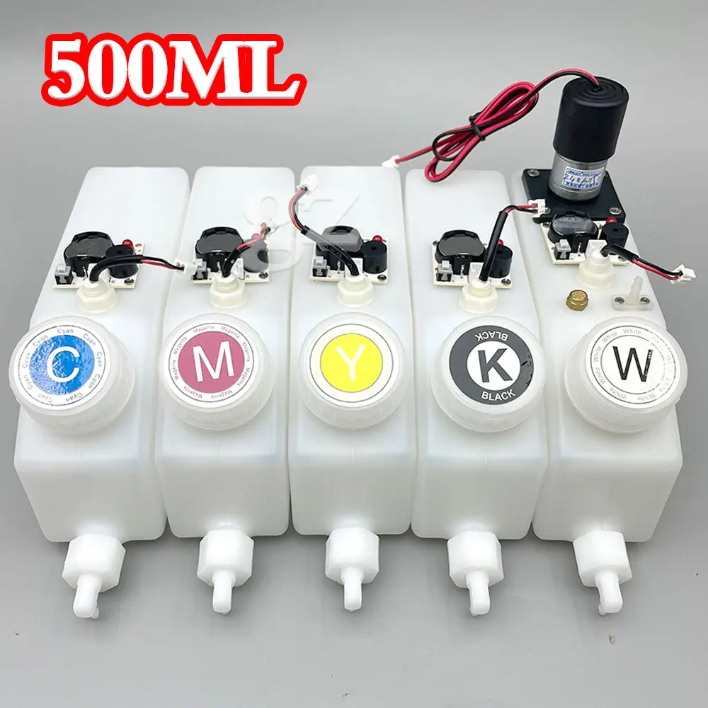 500ML-DTF-Ink-Cartridge-single-ink-outlet-Ink-Tank-with-Liquid-Sensor ...
