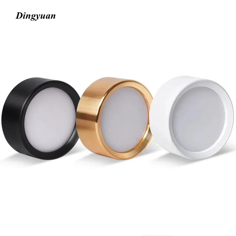 Ultra-thin-LED-Surface-Mount-downlight-3W5W7W9W12W15W-Black-White-Gold ...