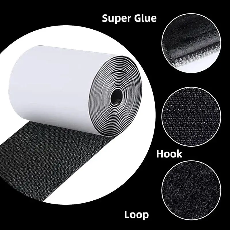 50mm Strong Self-adhesive Fastener Tape Hook Aand Loop Adhesive Tape ...