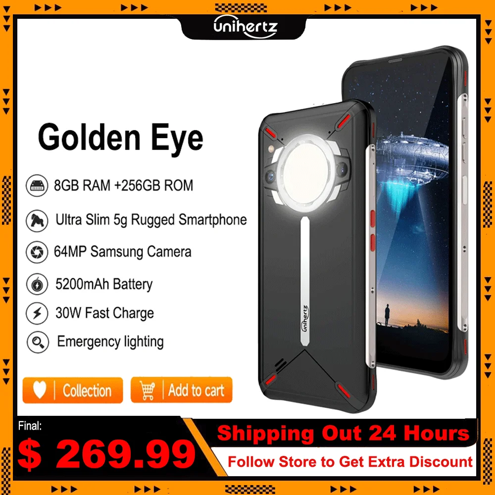Unihertz-goldenes-Auge-5g-ultra-schlanke-robuste-Smartphone-Camping ...