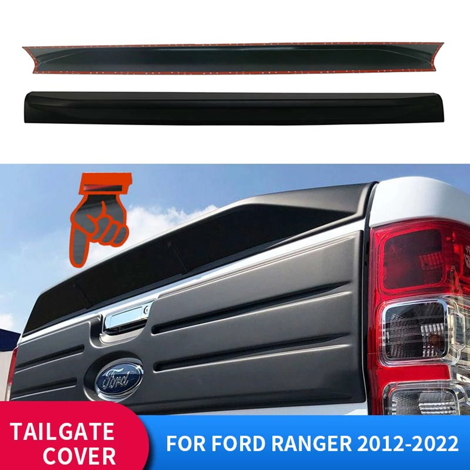 Rear Spoiler Car Accessories Tail Gate Trim Rail Guard Protector For ...