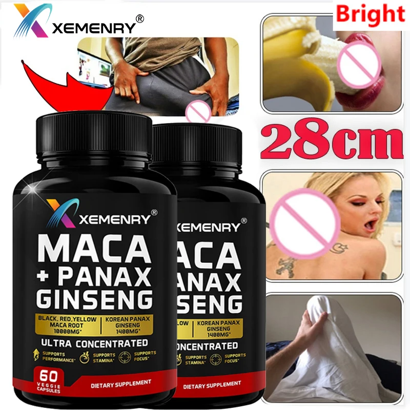 Xemenry Natural Maca Root Enhance Endurance Pills Supplement Stamina