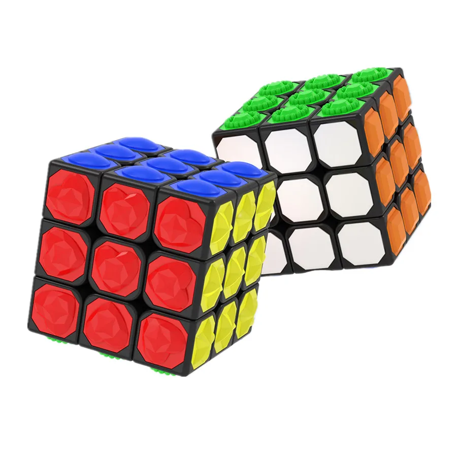 Yongjun Tactile/Spades 3x3 Magic Cube Concave Convex Surface Tactile ...