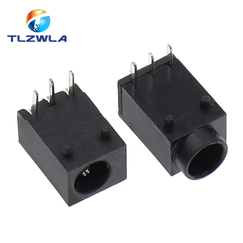 10PCS-DC-003-3-5x1-3mm-DC-Power-Jack-Socket-Connector-3-Pin-Panel-Mount ...