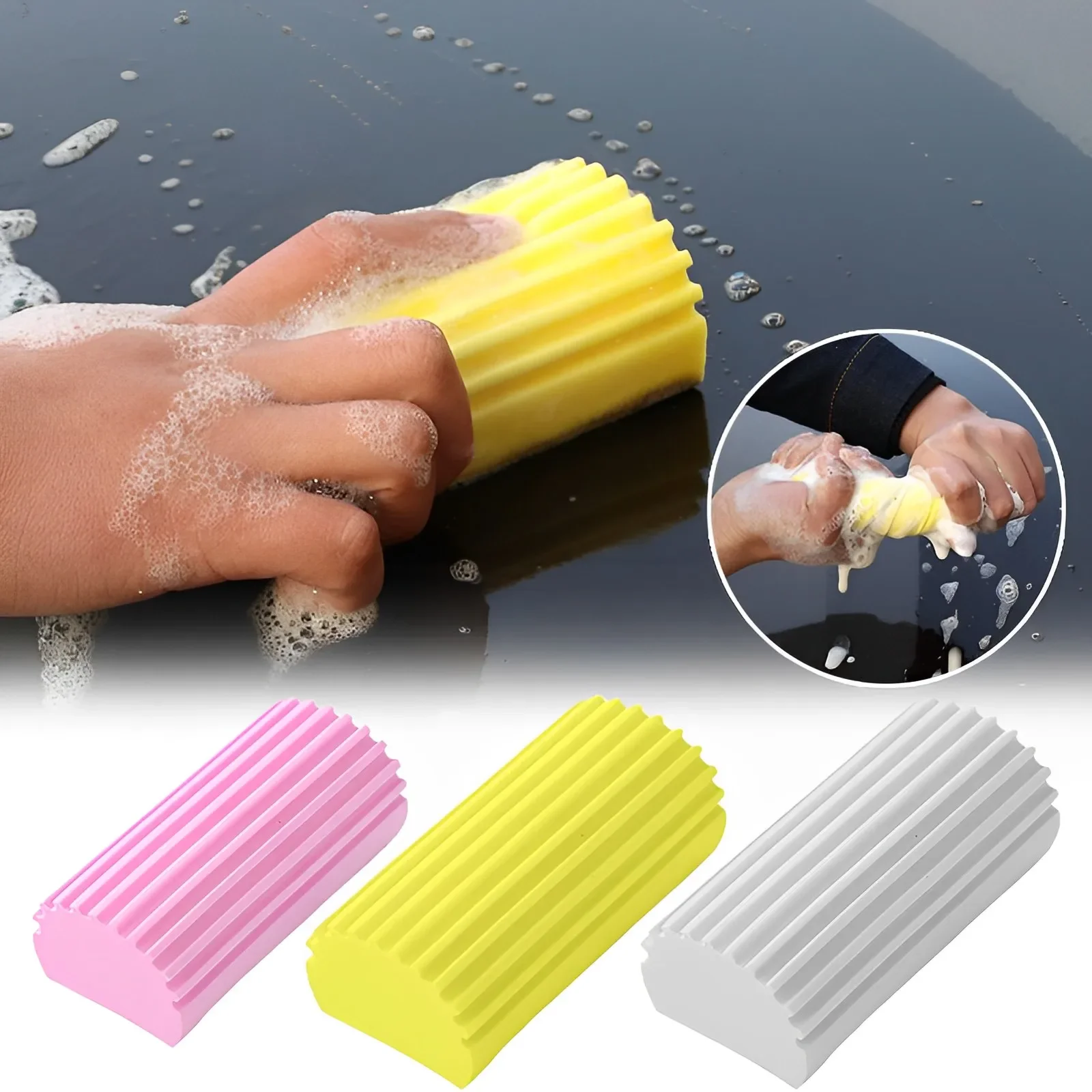 Car-Damp-Clean-Duster-Sponge-Super-Absorbent-Car-Cleaning-Wax-Polishing ...