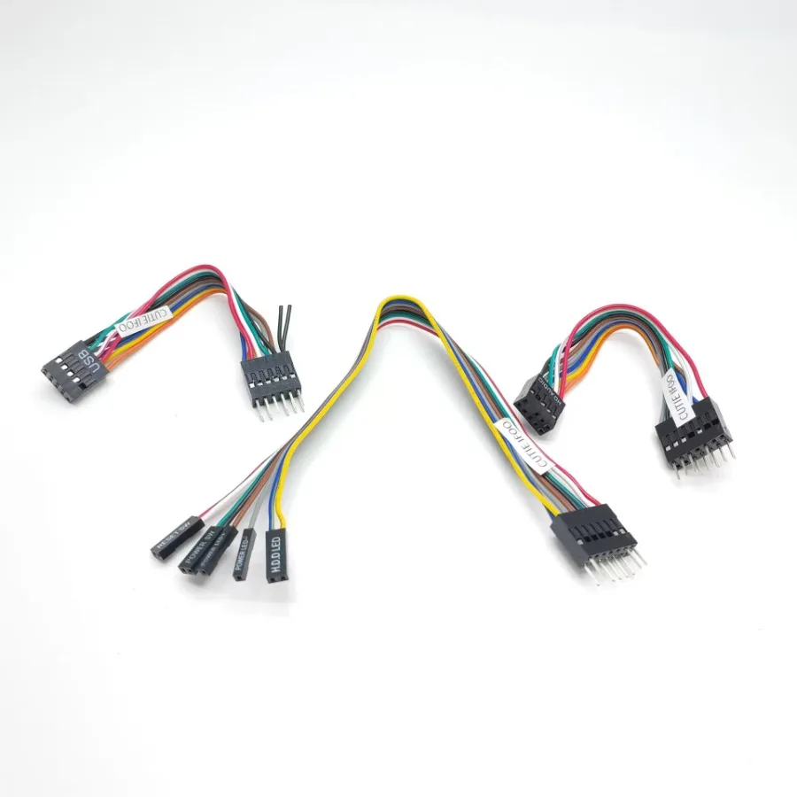 11Pin-9Pin-USB-13Pin-Audio-8pin-HDD-Power-LED-Reset-SW-Switch-Cable-for ...