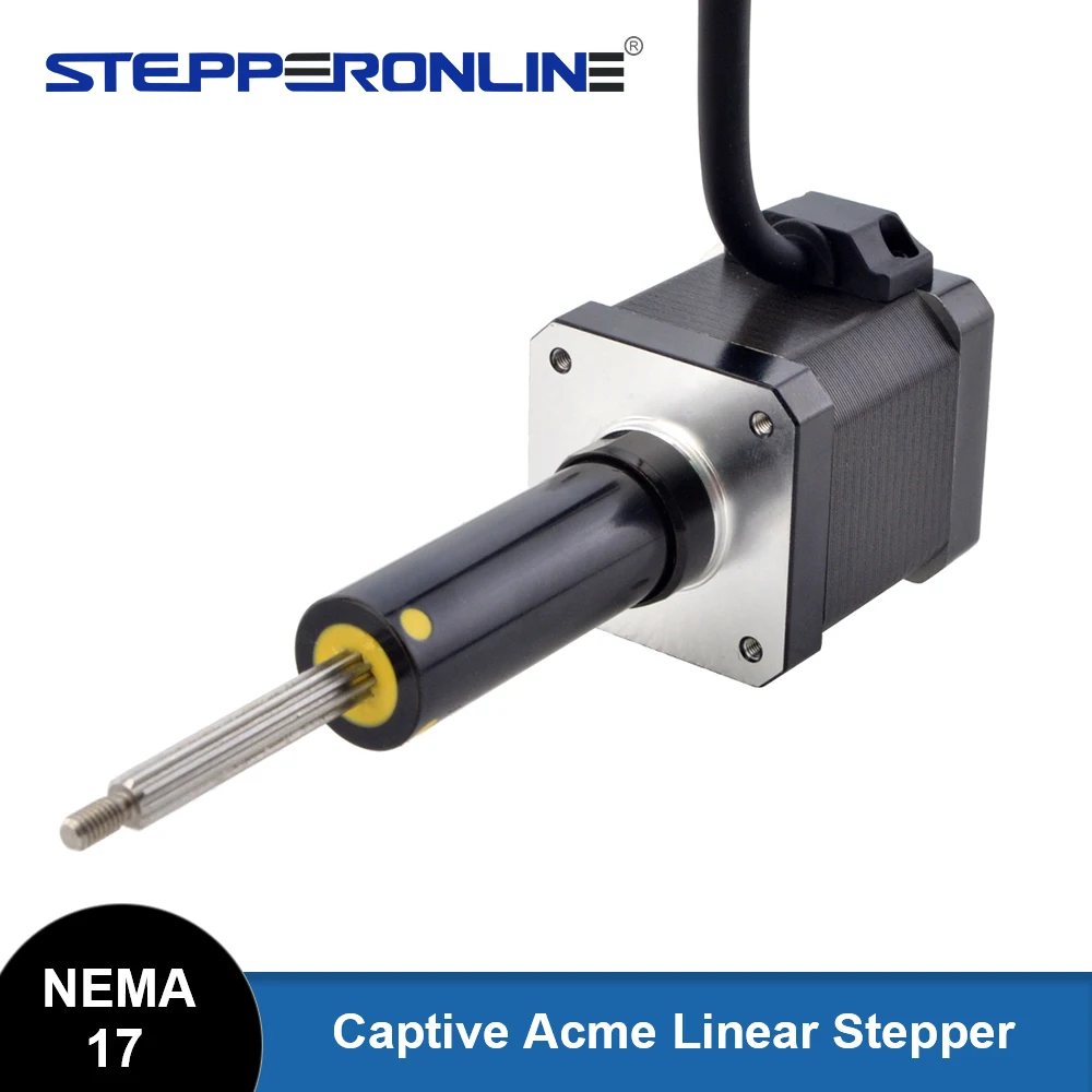 STEPPERONLINE NEMA 17 Captive Acme Linear Stepper Motor 2.5A 48mm Stack ...