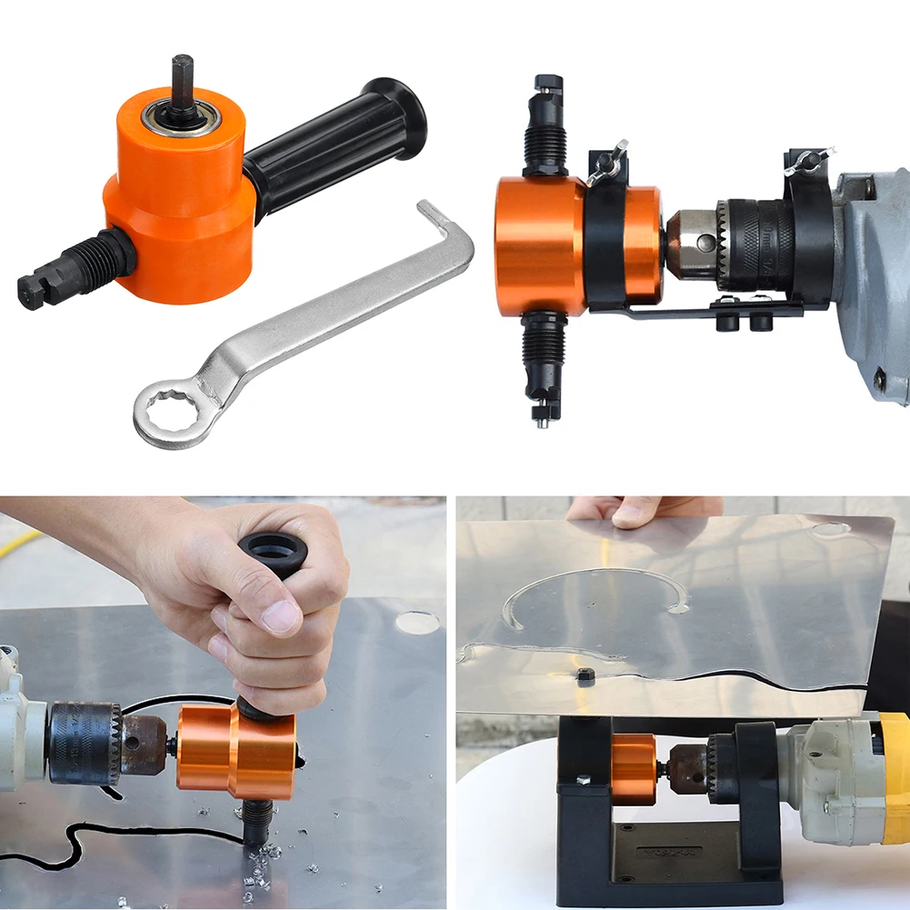 Nibble-Metal-Cutting-Machine-Double-Head-Sheet-Nibbler-Saw-Cutter-Tool ...