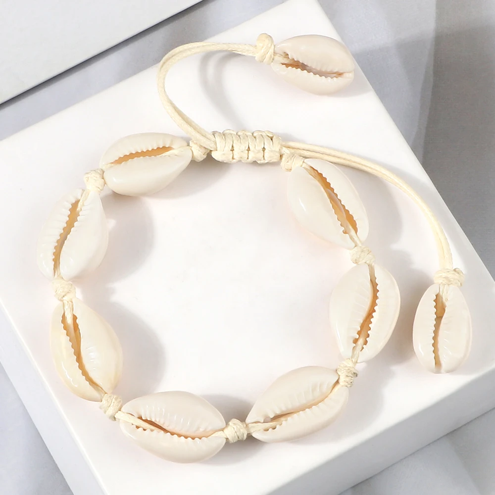 Summer-Puka-Shell-Bracelet-Fashion-Beach-Natural-Seashell-Handmade ...