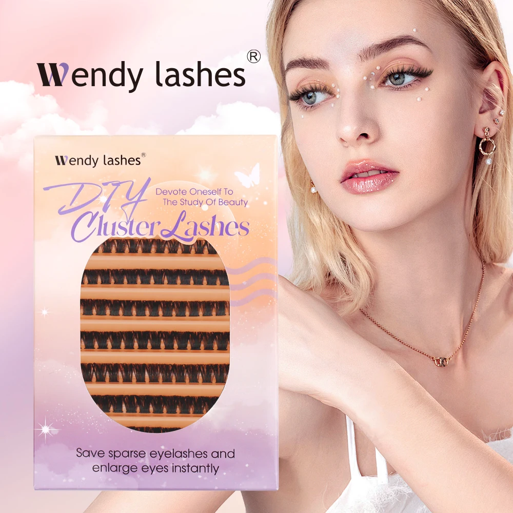 Wendy-Lashes-Cluster-Lashes-200Pcs-Eyelash-extension-50-60-80D-Volume-Individual-Lashes-Mixed ...