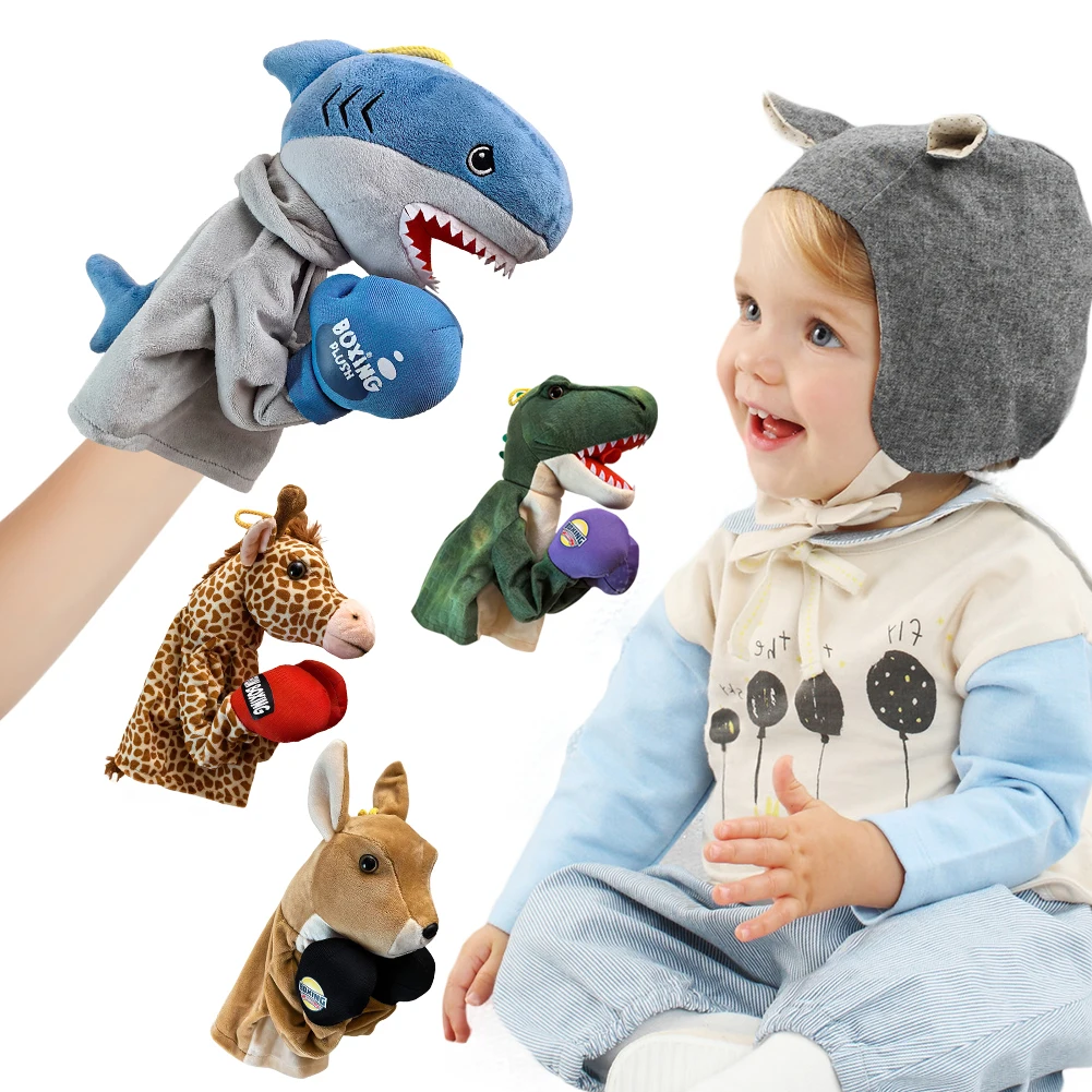 Hand-Puppets-for-Kids-with-Sounds-Boxing-Action-Boxing-Animal-Hand ...