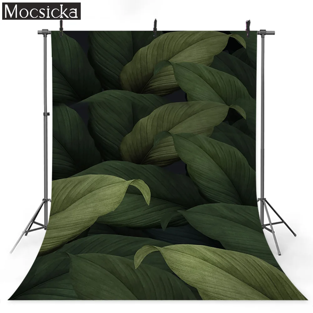 MOCSICKA-Green-Plantain-Leaf-Photography-Backdrop-Professional-Shooting ...
