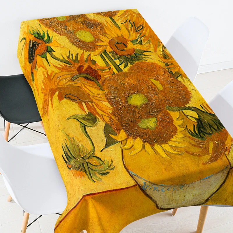 Mantel artístico de pintura al óleo de Van Gogh, obra de arte de fama ...