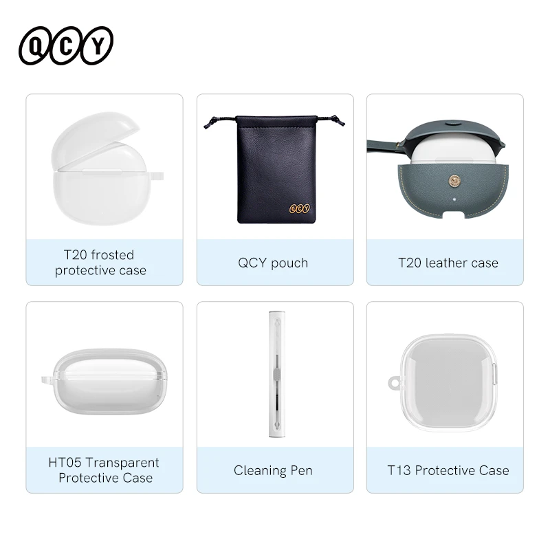 QCY HT05 T20 T13 Wireless Earphones Storage Bag Protective Case ...