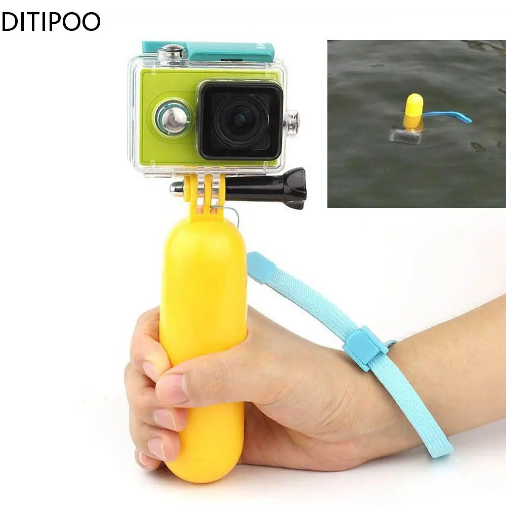 Go Pro Accessories Yellow Water Floating Grip Monopod Handle Tripod For ...