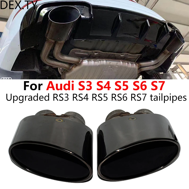 Car-Exhaust-Pipe-Exhaust-Tip-For-Audi-RS3-RS4-RS4-RS5-RS6-rs7Car ...