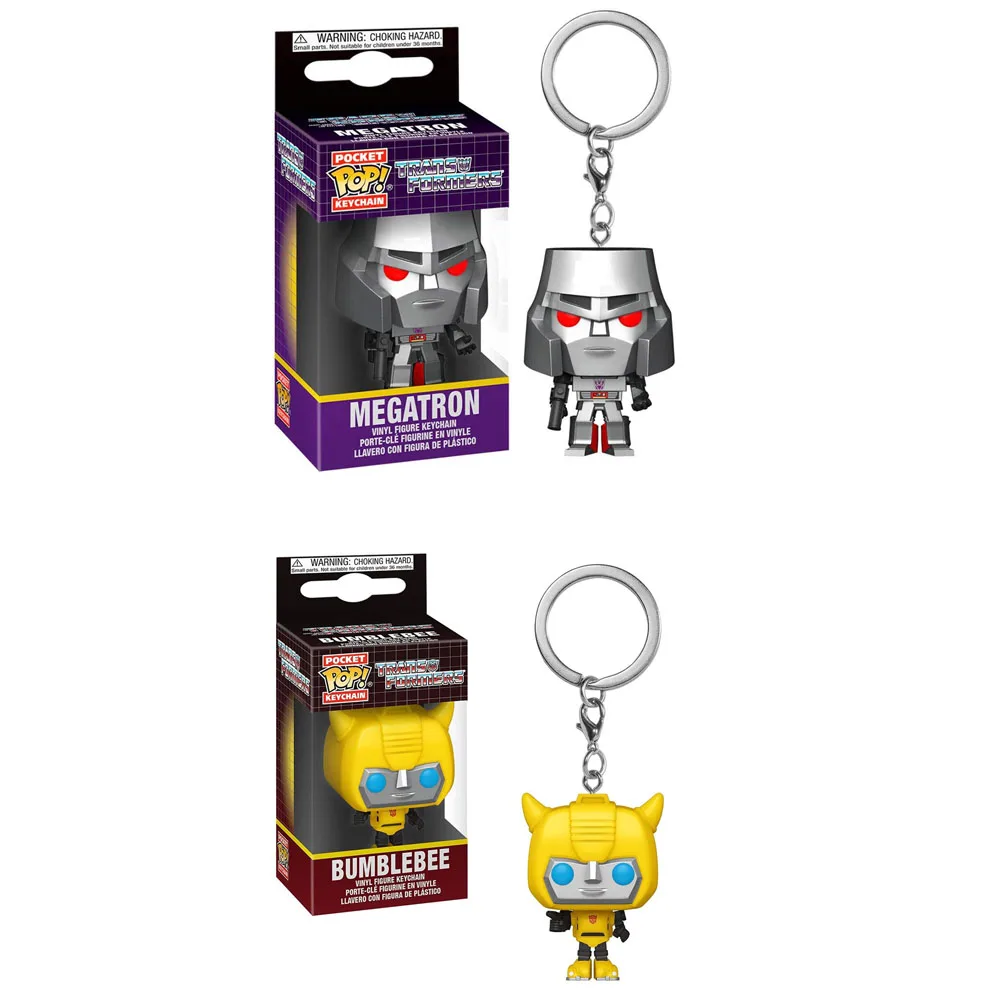 Funko-Pop-Megatron-Bumblebee-Keyring-Vinyl-Action-Figure-Pop-Pocket ...