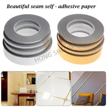 50M Gold black Self-Adhesive Tile Stickers Tape Floor Waterproof Wall ...
