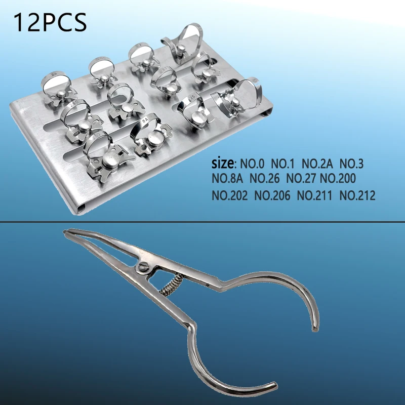 A-o-inoxid-vel-Rubber-Dam-Clamps-Restorative-Barreira-Clip-Holder ...