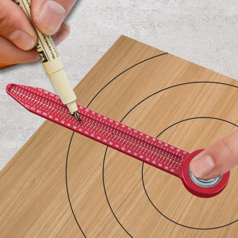 1PCS Red / Blue Precision Tiny Circle Maker Alloy Scribe 360 Degree ...