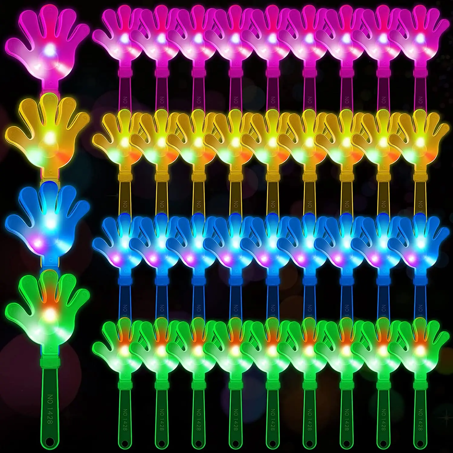 12pcs-Hand-Clappers-Light-up-LED-Clappers-Noisemakers-Loud-Noise-Maker ...