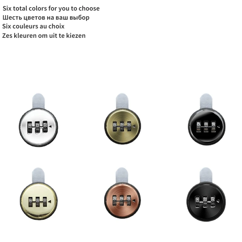 3 Digit Combination Password Box Lock 20-30mm Smart Cam Code Zinc Alloy ...