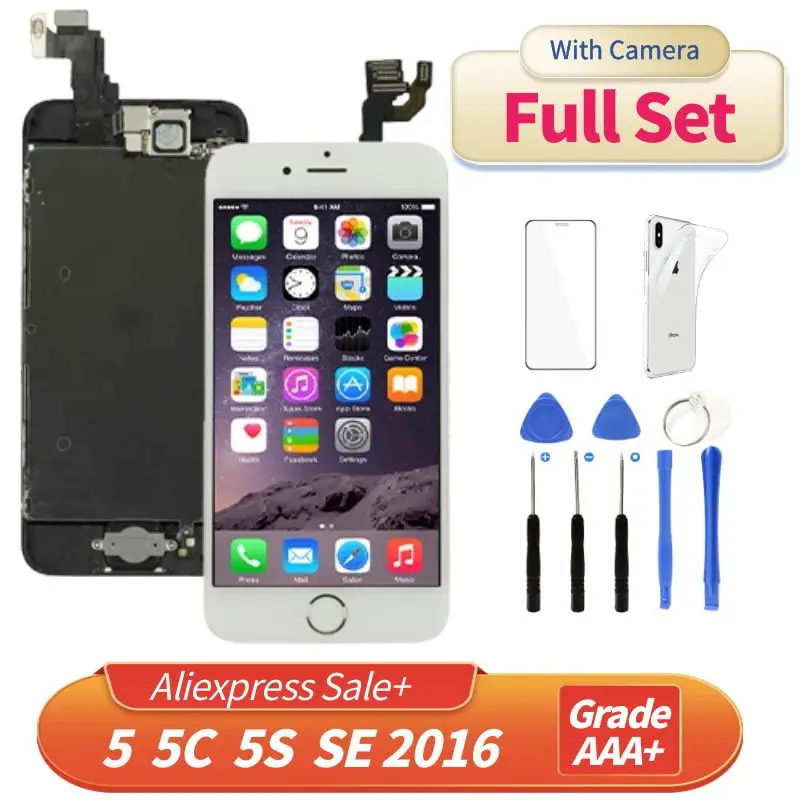 No-1-Display-For-iPhone-5-5S-5C-SE-2016-LCD-Screen-Touch-Digitizer ...