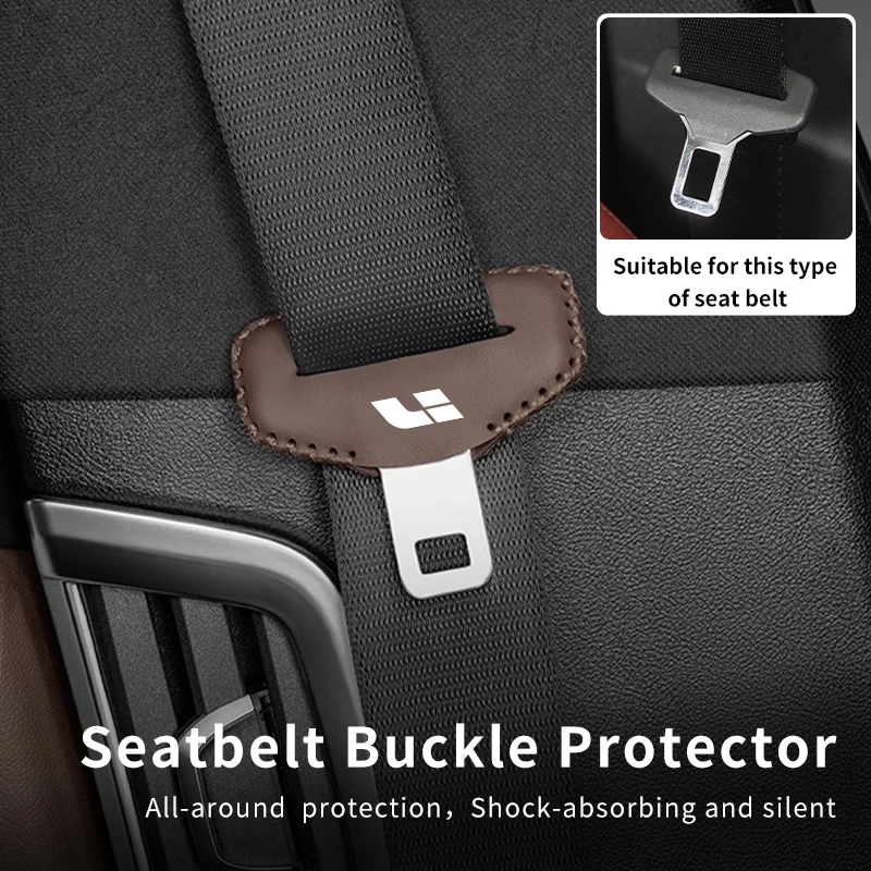 Car-Leather-Seat-Belt-Buckle-Protector-Safety-Car-Interior-Accessories ...