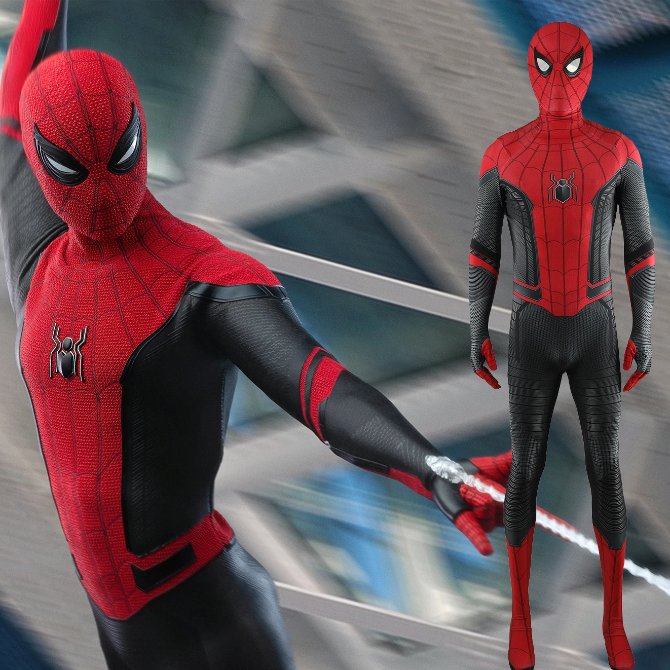 NWH-Spidey-Disfraz-de-superh-roe-para-ni-os-y-adultos-traje-de-LICRA ...