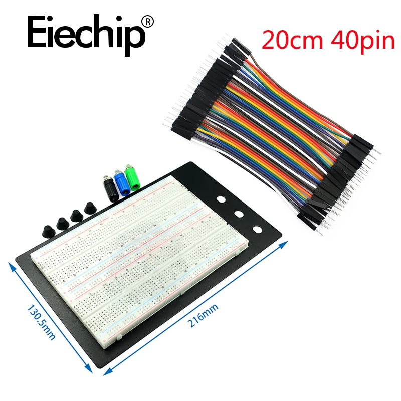 ZY-204-Solderless-Breadboard-Protoboard-SYB-1660-4-Bus-Test-Circuit ...