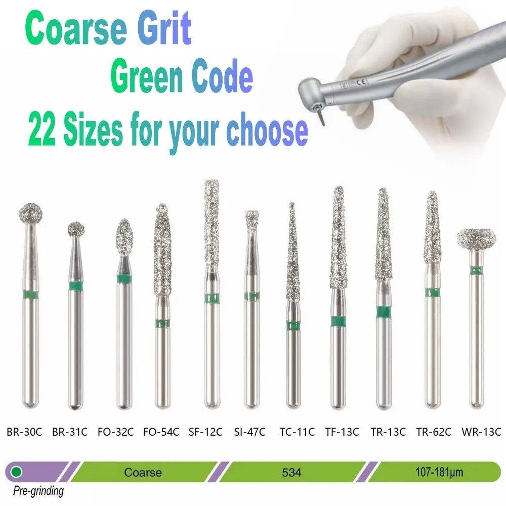 10pcs-FG-1-6mm-Dental-High-Speed-Diamond-Burs-for-Pre-grinding-Dental ...